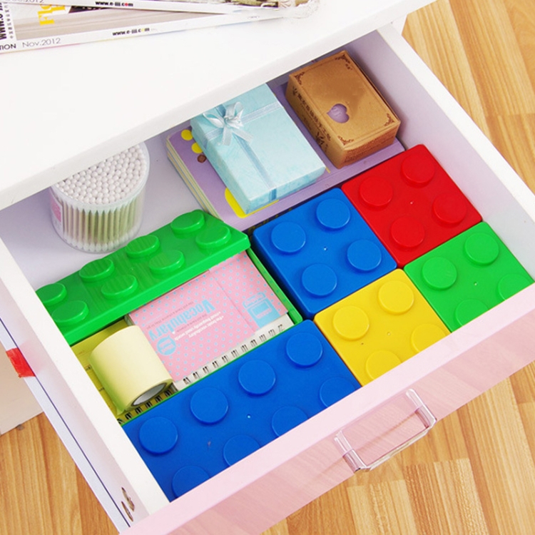 Stackable Building Block Organizer Square Yellow Bazics | South Africa ...